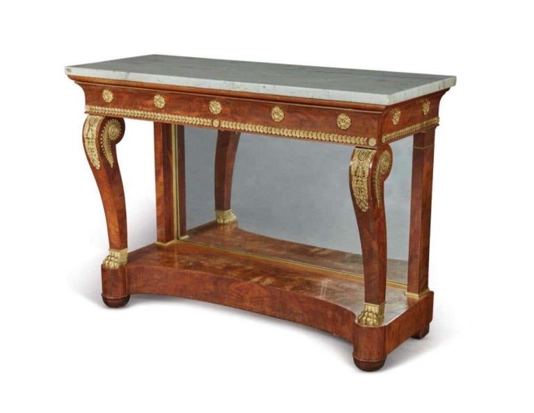 Antique Russian Empire Ormolu-Mounted Mahogany Console Table, Circa ...