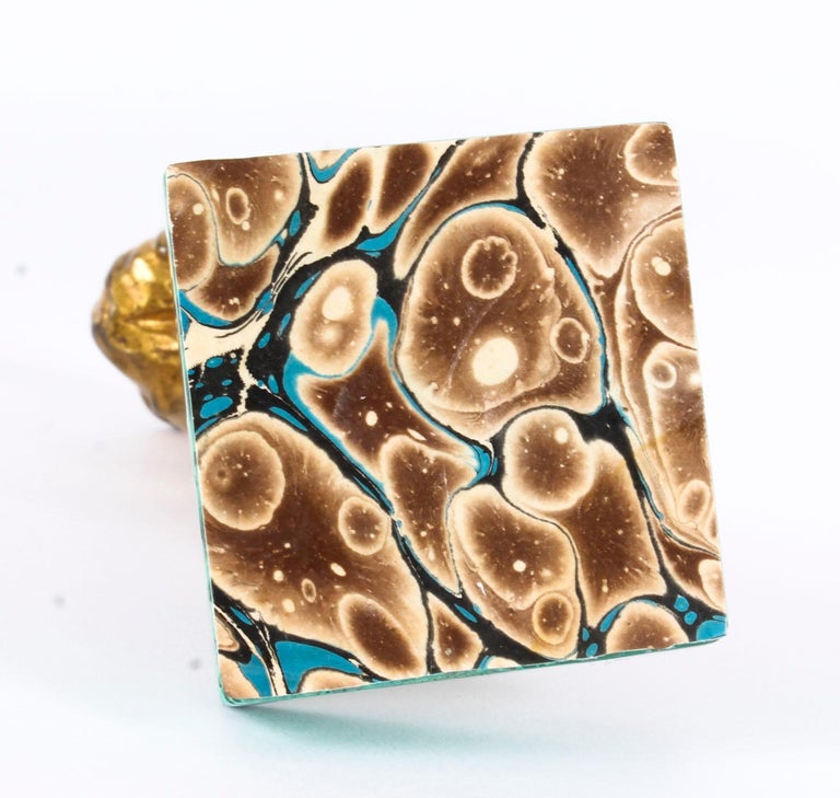 Russian Malachite and Gilt Bronze Miniature Sculpture of a Man 19th ...