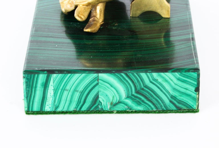 Russian Malachite and Gilt Bronze Mounted Model of a Maiden, 19th ...