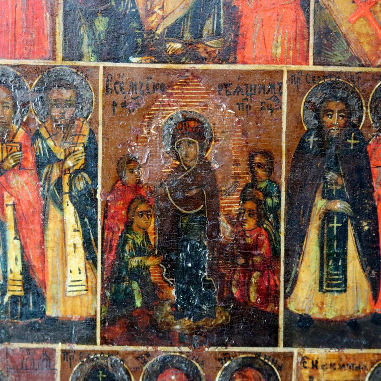 Antique Russian Orthodox Icon, Painting on Board, 18th-19th Century at ...