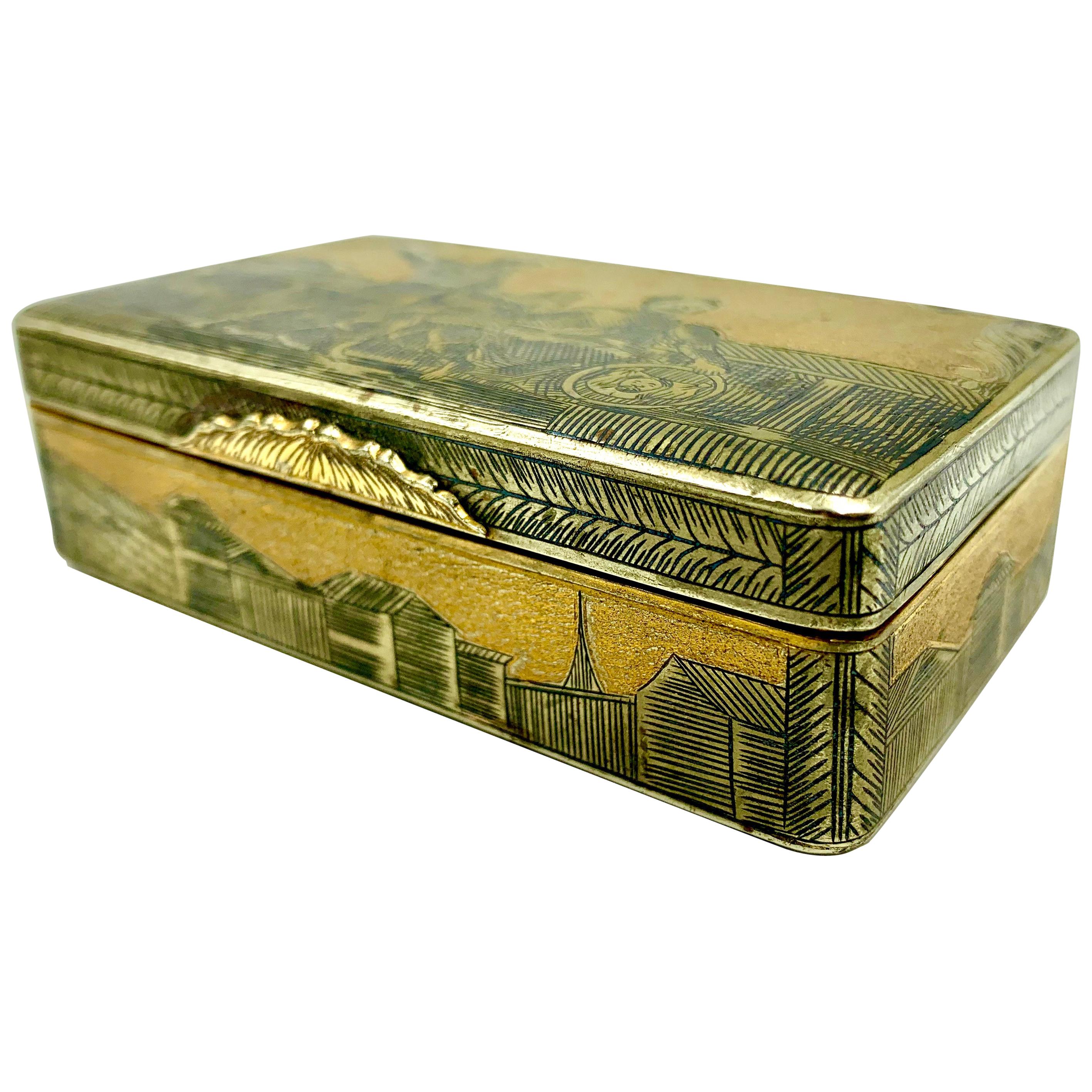 1858 Russian Silver Filigree Box at 1stDibs | filigree silver, russian ...