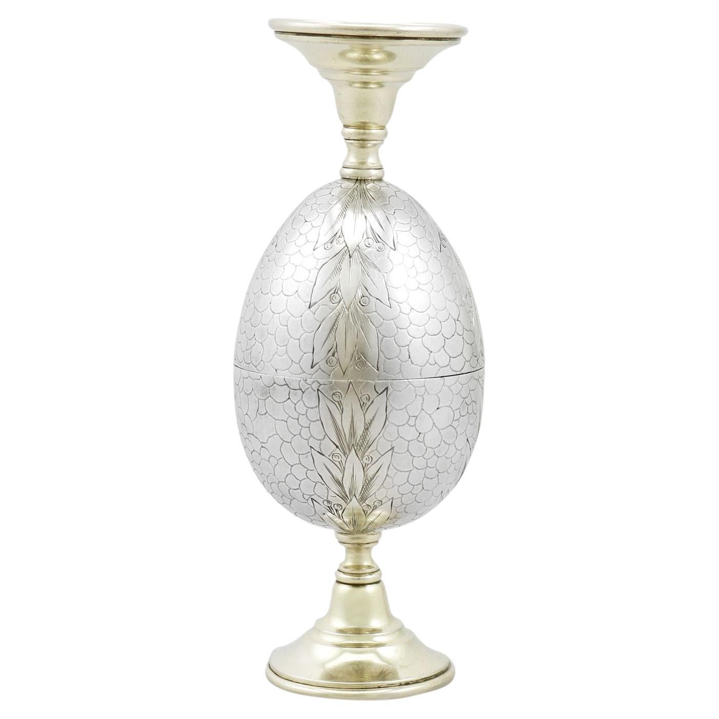 Antique Russian Silver Egg Cups For Sale at 1stDibs