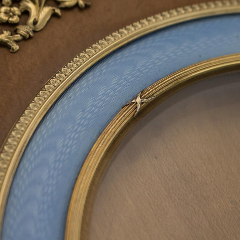 Antique Russian Silver-Gilt, Enamel and Wood Photo Frame, 3rd Artel ...