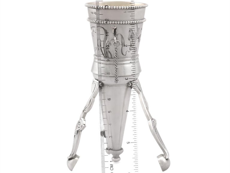 1900s Antique Russian Silver Posy Holder For Sale at 1stDibs