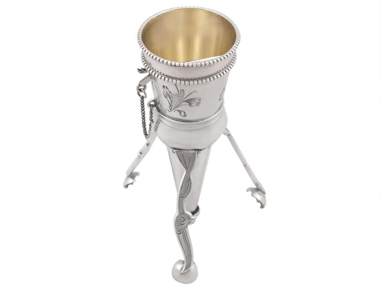 1900s Antique Russian Silver Posy Holder For Sale at 1stDibs