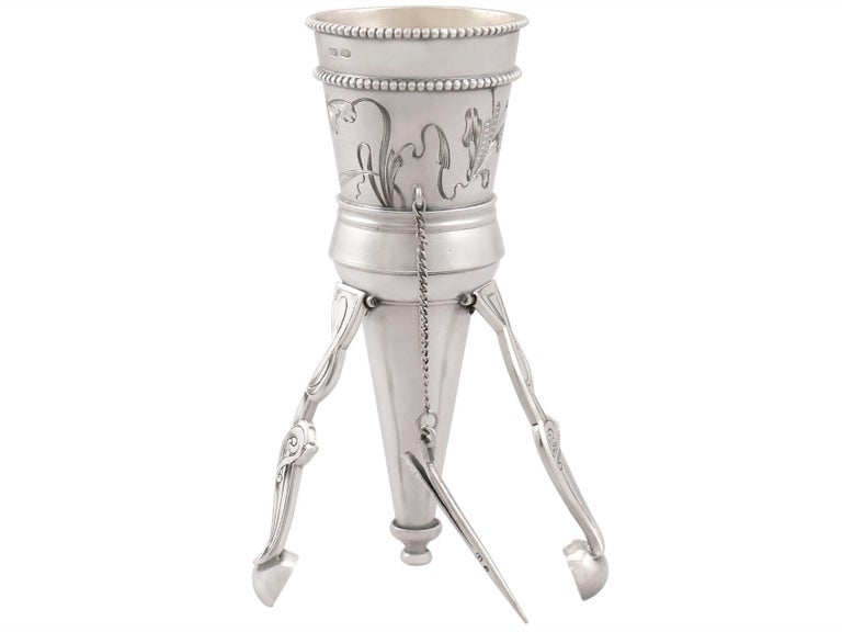 1900s Antique Russian Silver Posy Holder For Sale at 1stDibs