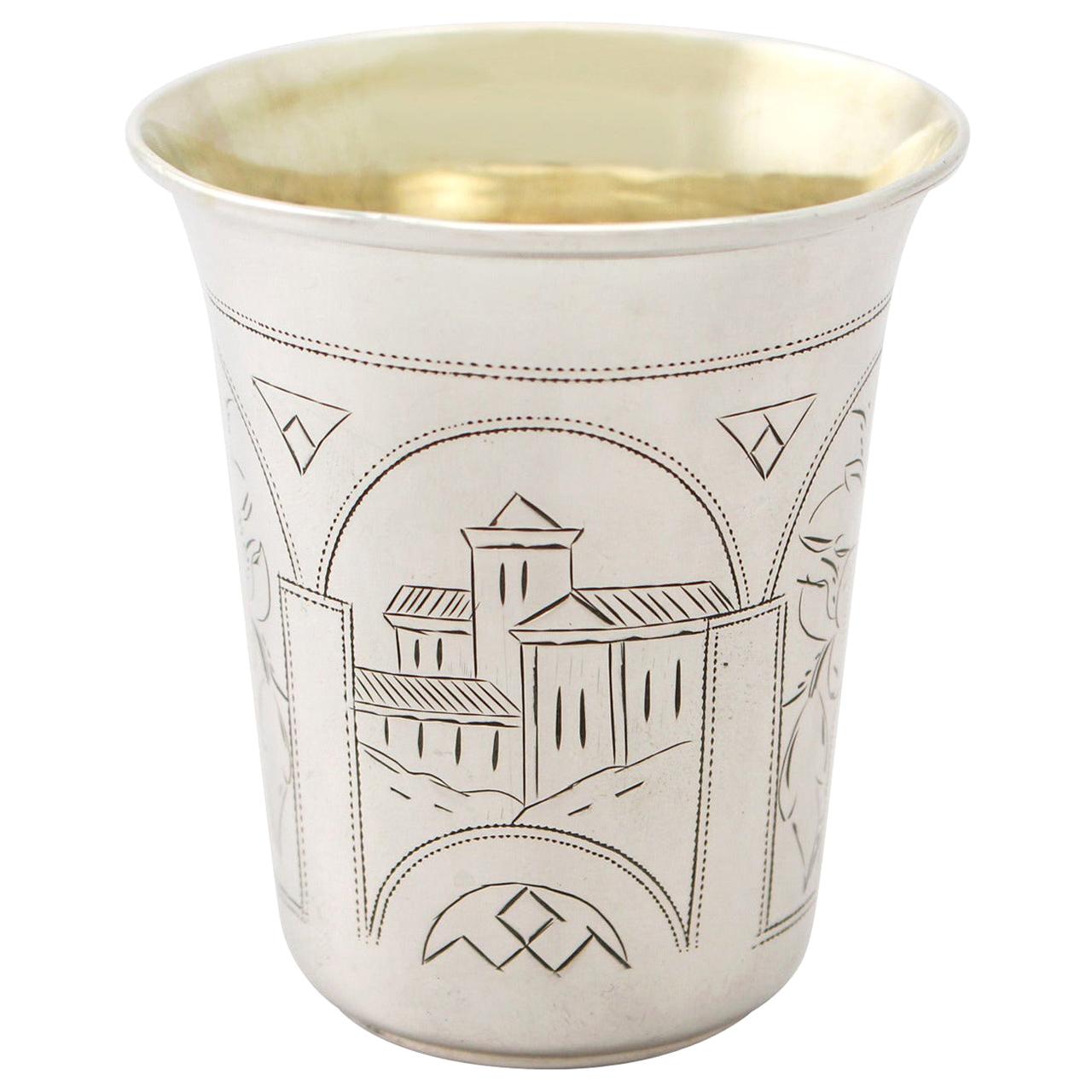 Lot of Three Imperial Russian Silver Vodka Cups at 1stDibs