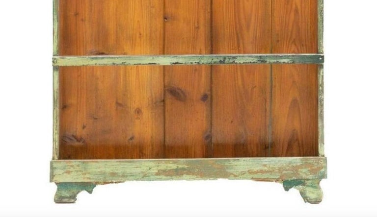 Antique Rustic Farmhouse Distressed Painted Pine Hall Tree For Sale at ...