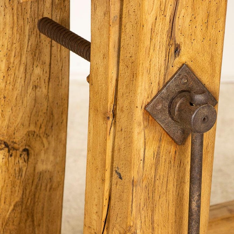 Antique Rustic French Carpenter's Work Table Workbench Console Table at ...