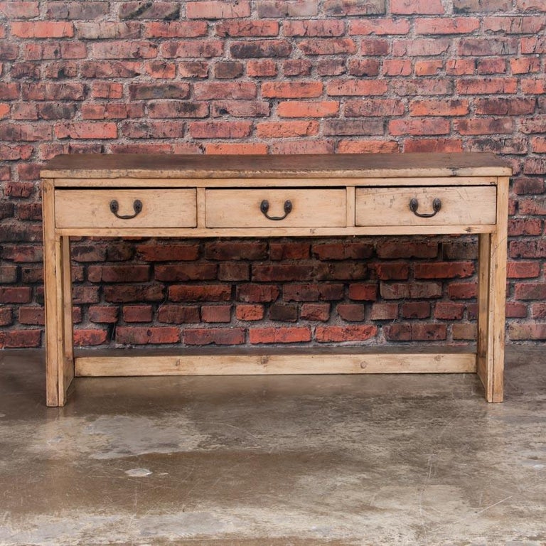 Antique Rustic French Provincial Console Table at 1stDibs