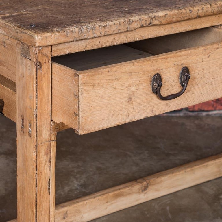 Antique Rustic French Provincial Console Table at 1stDibs