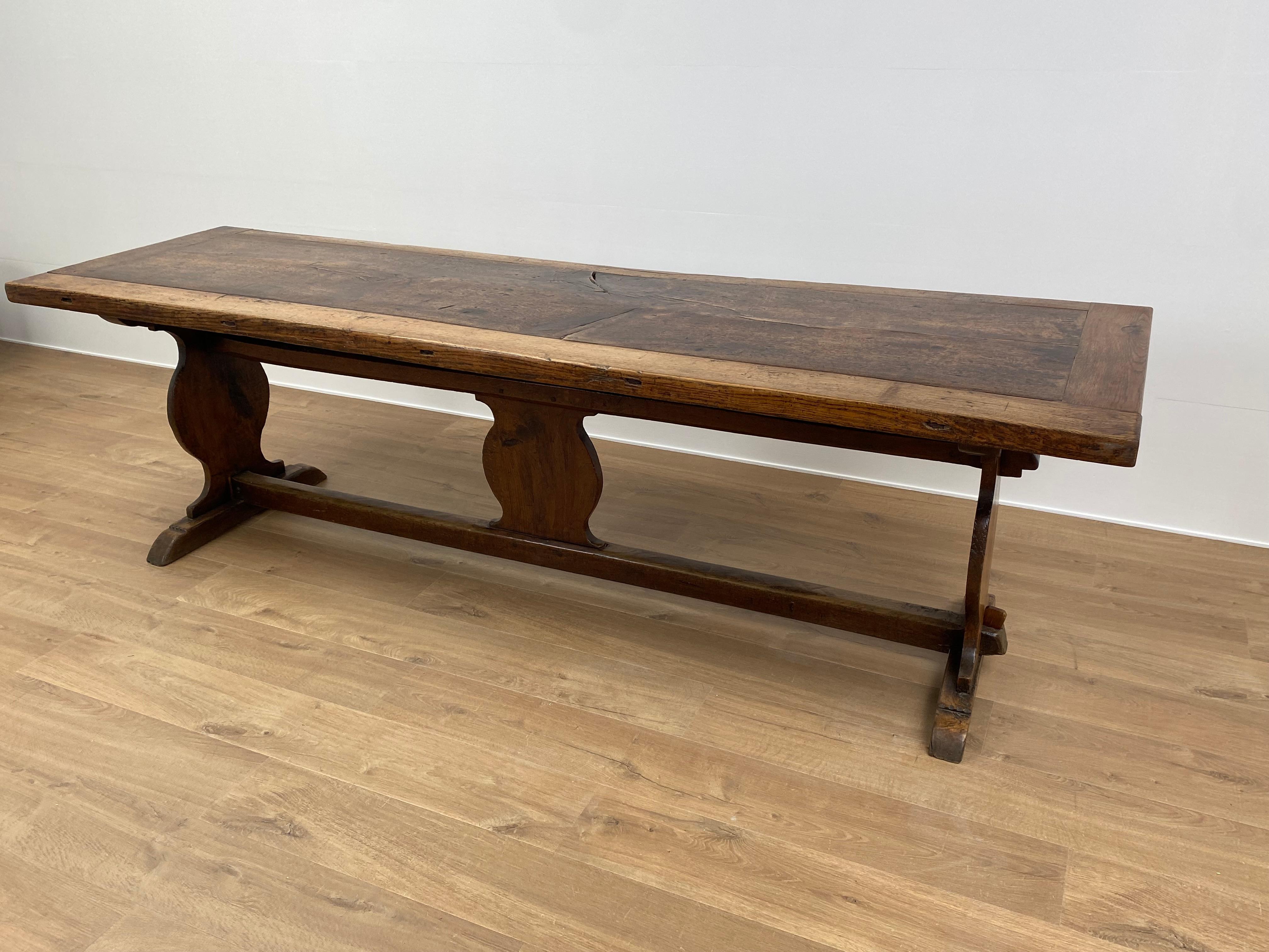Antique Rustic French Refectory Table in Oak For Sale at 1stDibs ...