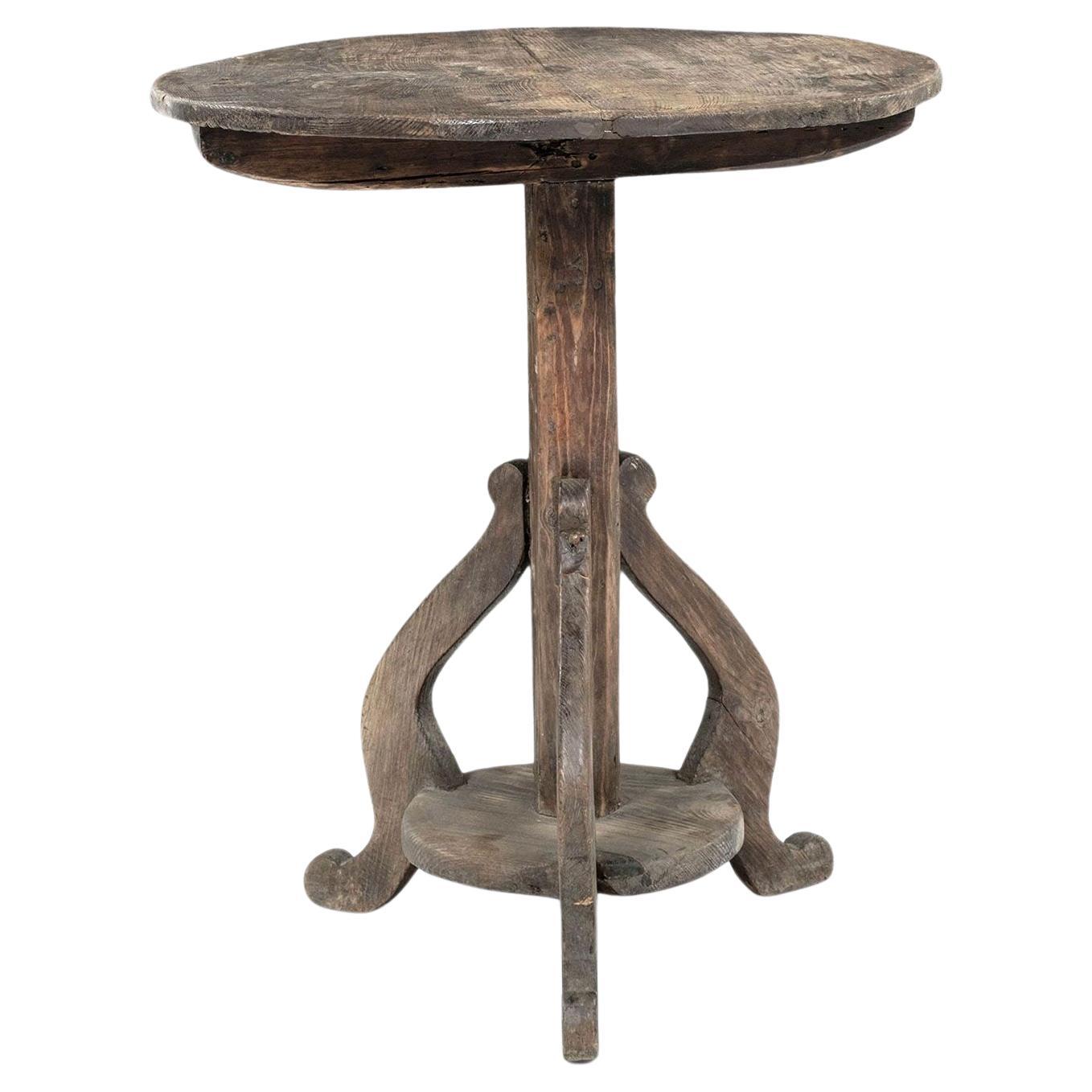 Antique Rustic Neoclassical Side Table at 1stDibs