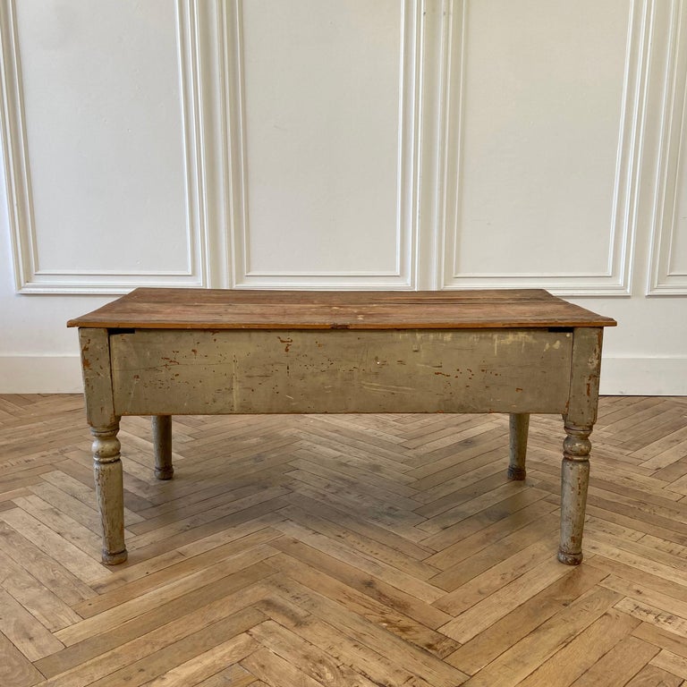 Antique Rustic Primitive Style Low Table or Coffee Table For Sale at ...