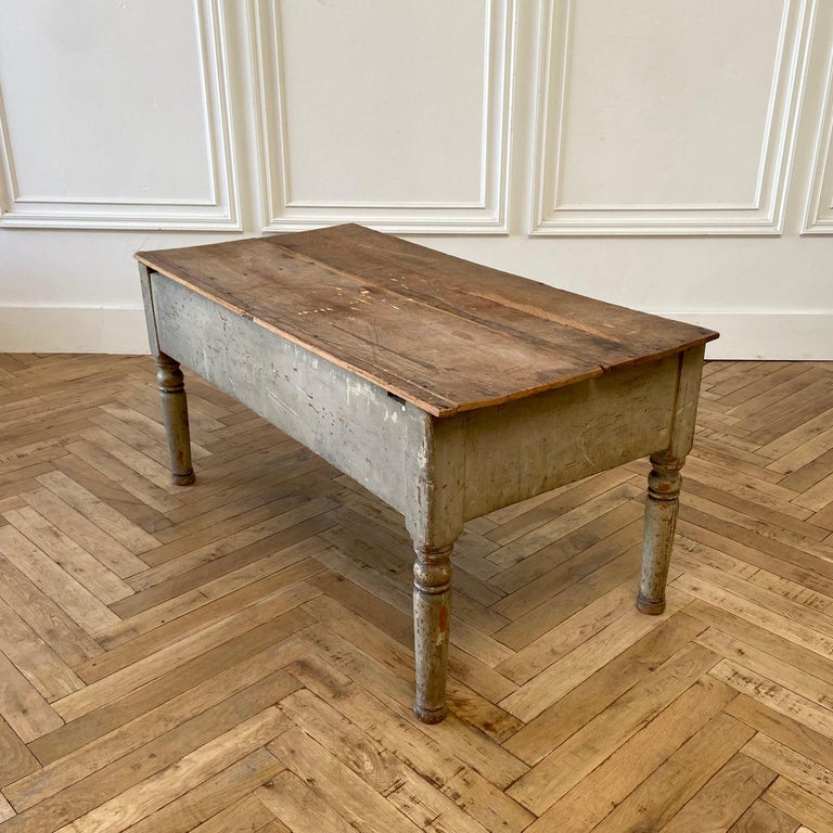 Antique Rustic Primitive Style Low Table or Coffee Table For Sale at ...