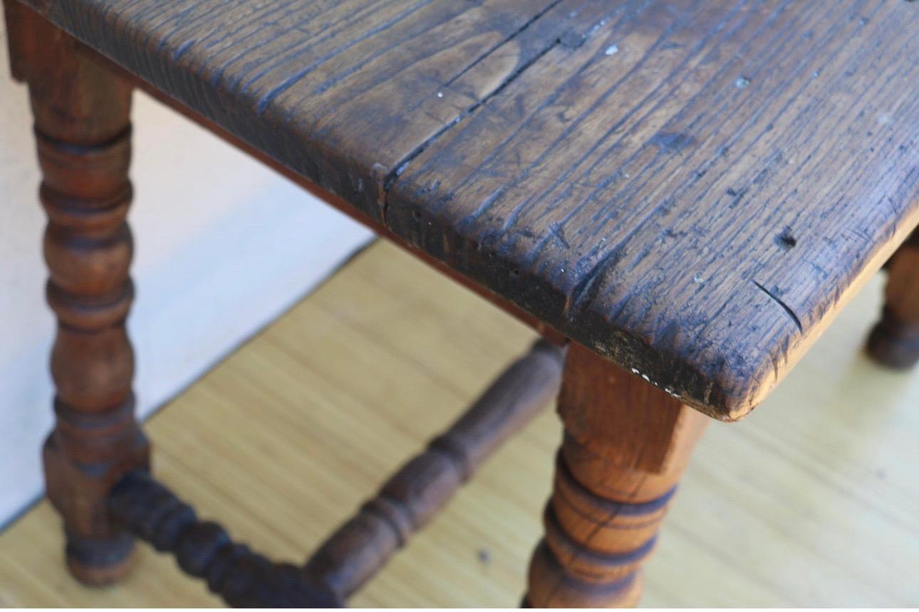 Antique Rustic Spanish Colonial Farm Table For Sale at 1stDibs