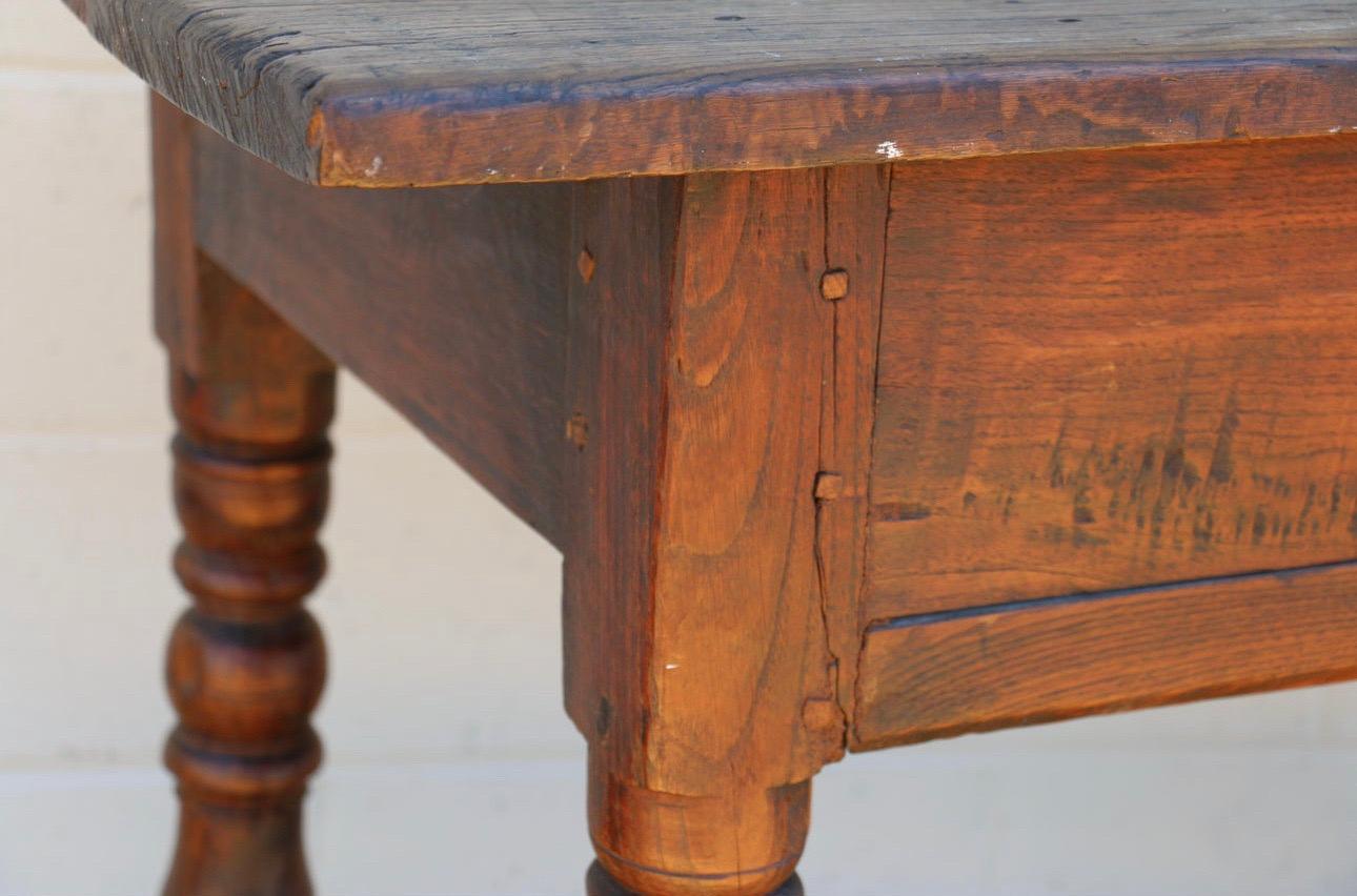 Antique Rustic Spanish Colonial Farm Table For Sale at 1stDibs