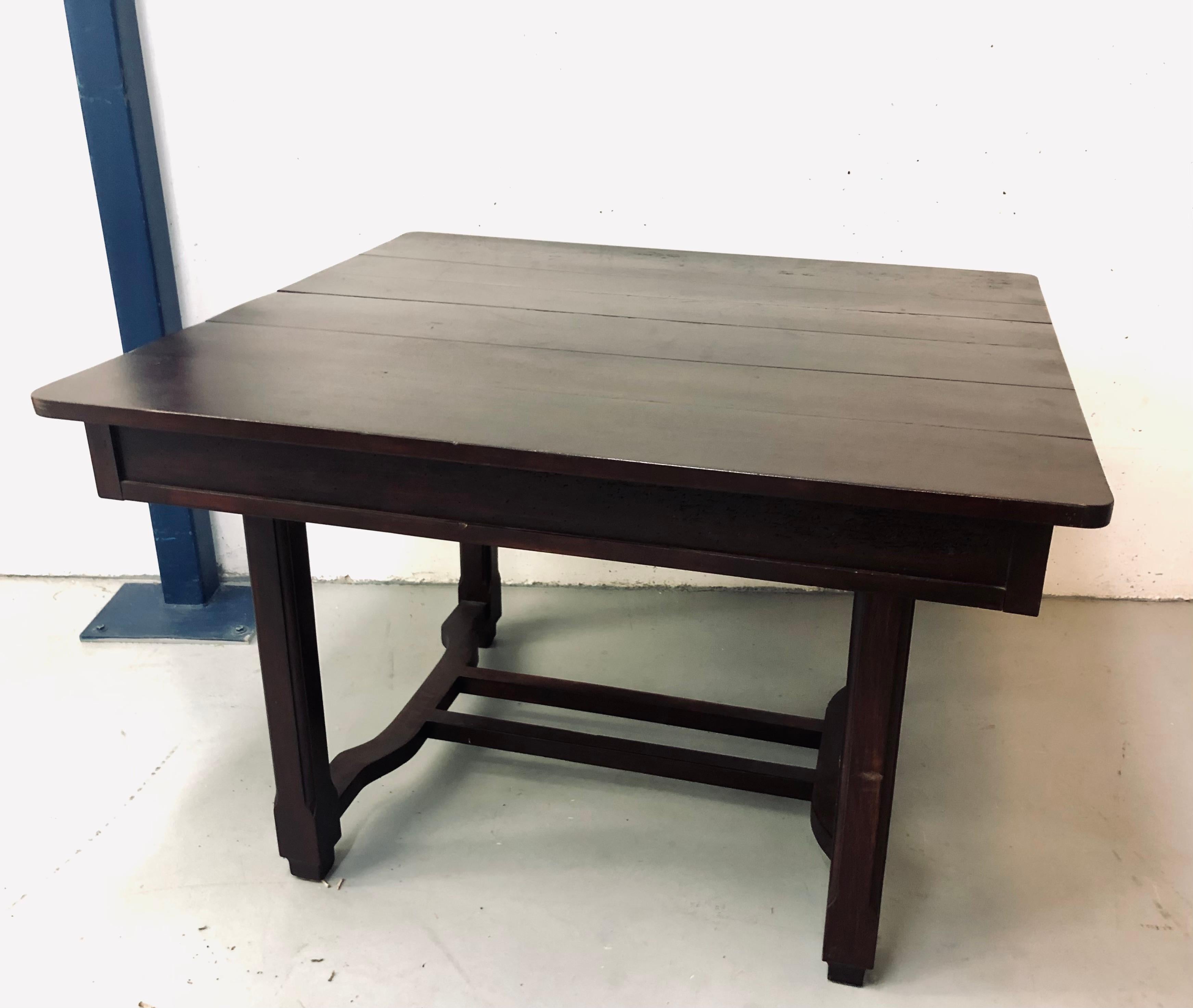 Antique Rustic Spanish Table, 1800s Table Island in Solid Wood For Sale ...