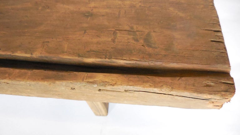 Antique Rustic Wooden Bench or Coffee Table at 1stDibs
