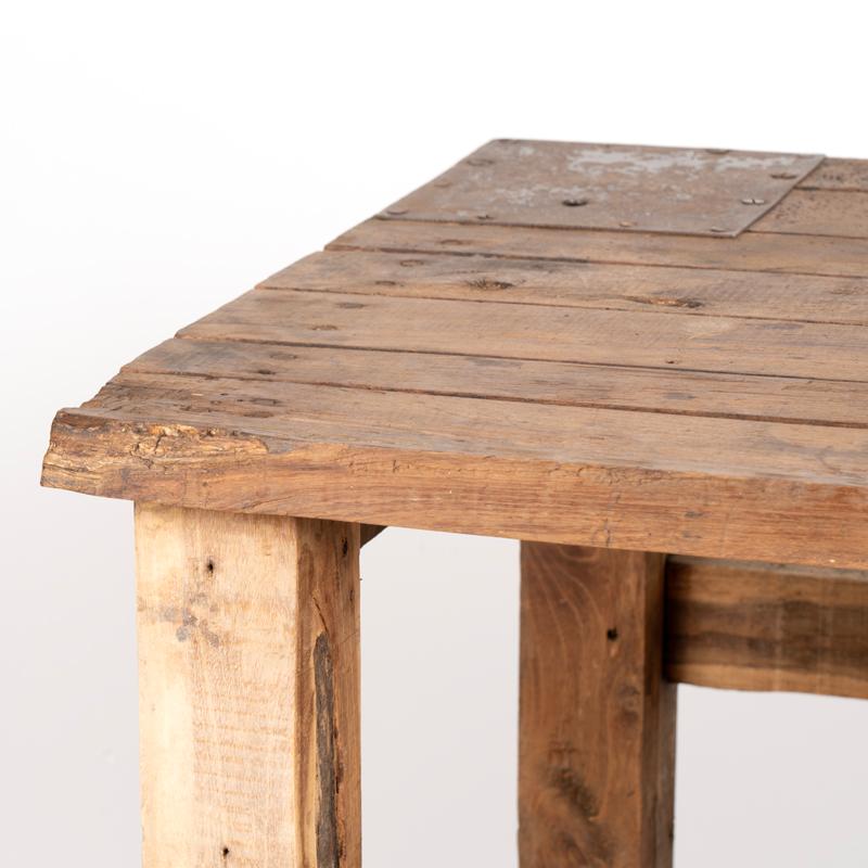 Antique Rustic Work Table Small Kitchen Island With Drawer and Shelf at ...