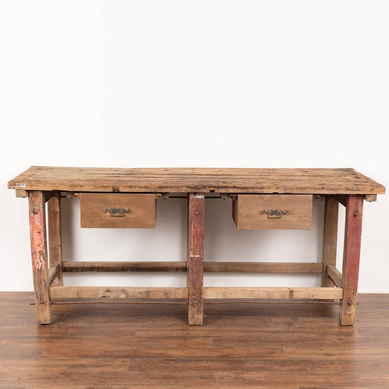 Antique Rustic Work Table with Two Drawers from Hungary circa 1880 For ...
