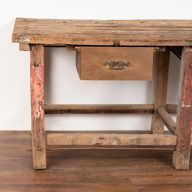 Antique Rustic Work Table with Two Drawers from Hungary circa 1880 For ...