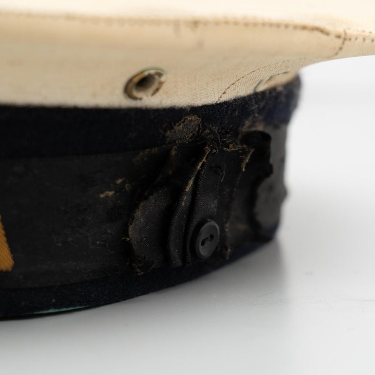 Antique Sailor Fabric Hat, circa 1950 For Sale at 1stDibs