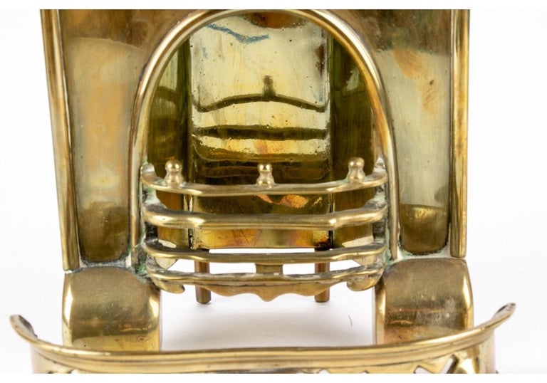 Antique Salesman Sample Set of a Brass Fire Box with Accessories at 1stDibs