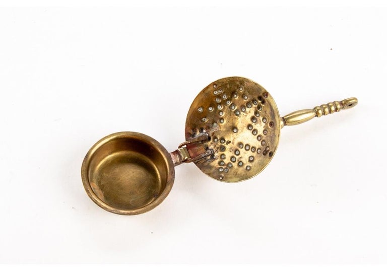 Antique Salesman Sample Set of a Brass Fire Box with Accessories at 1stDibs