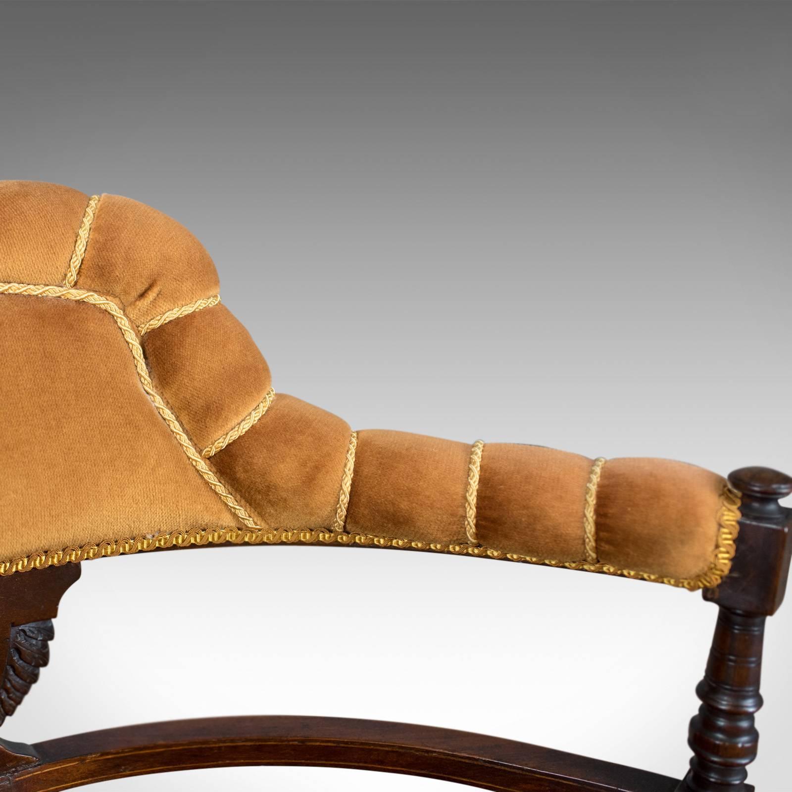 Antique Salon Chair, English, Victorian, Bedroom Armchair, Classical ...