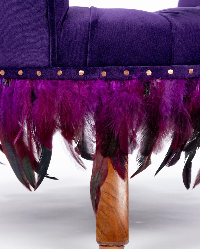 Antique Salon Chair Purple Reign Burlesque Chair, France, circa 1875 at ...