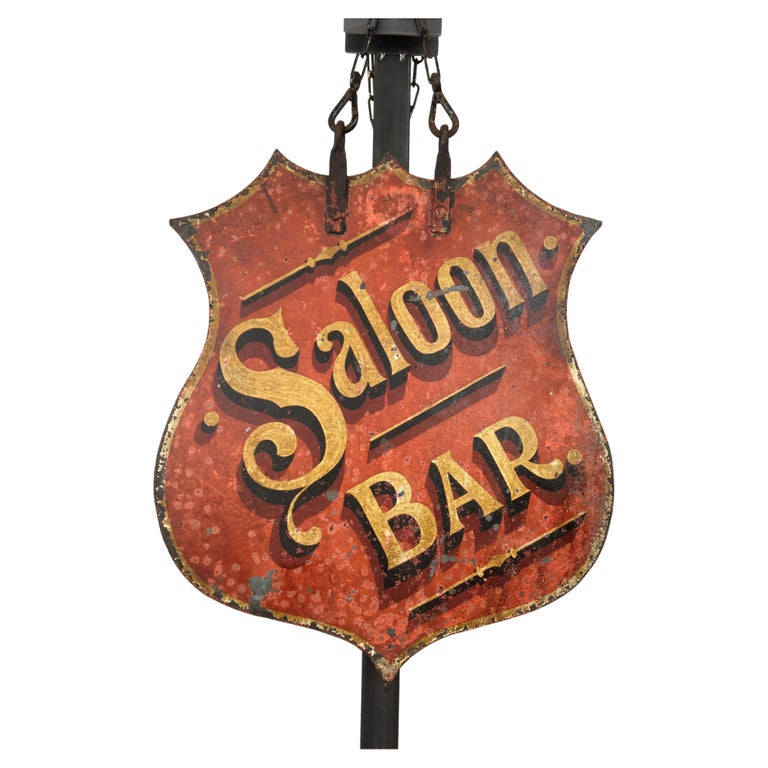 Antique Saloon Bar Pub Sign at 1stDibs | saloon bar sign
