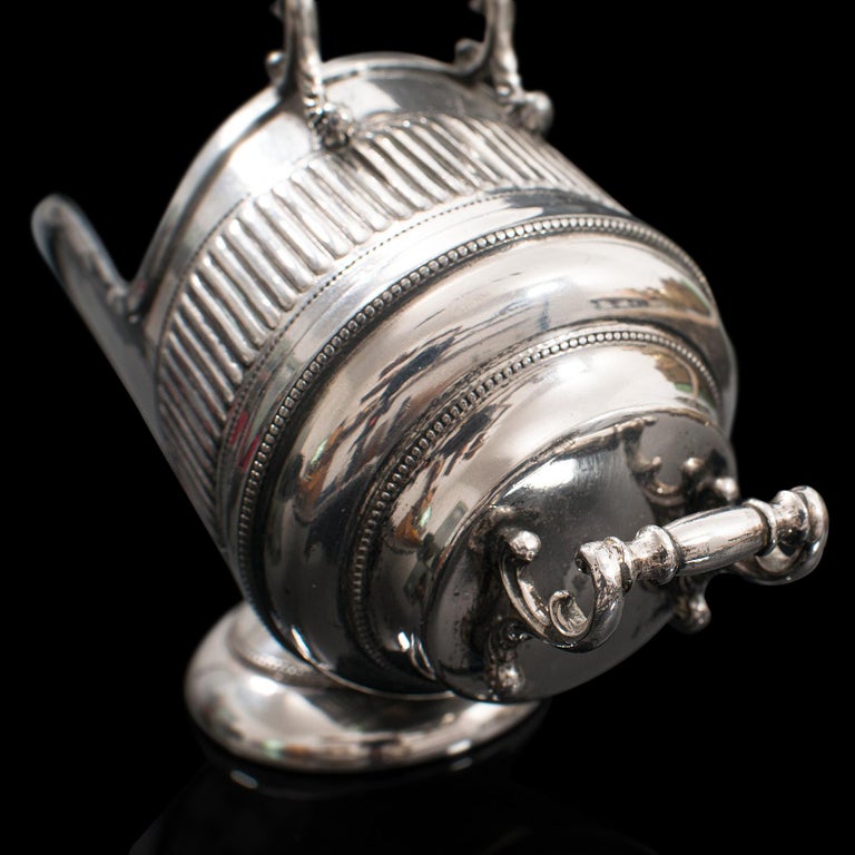 Antique Salt Cellar, English, Silver Plate, Server, Miniature Scuttle ...