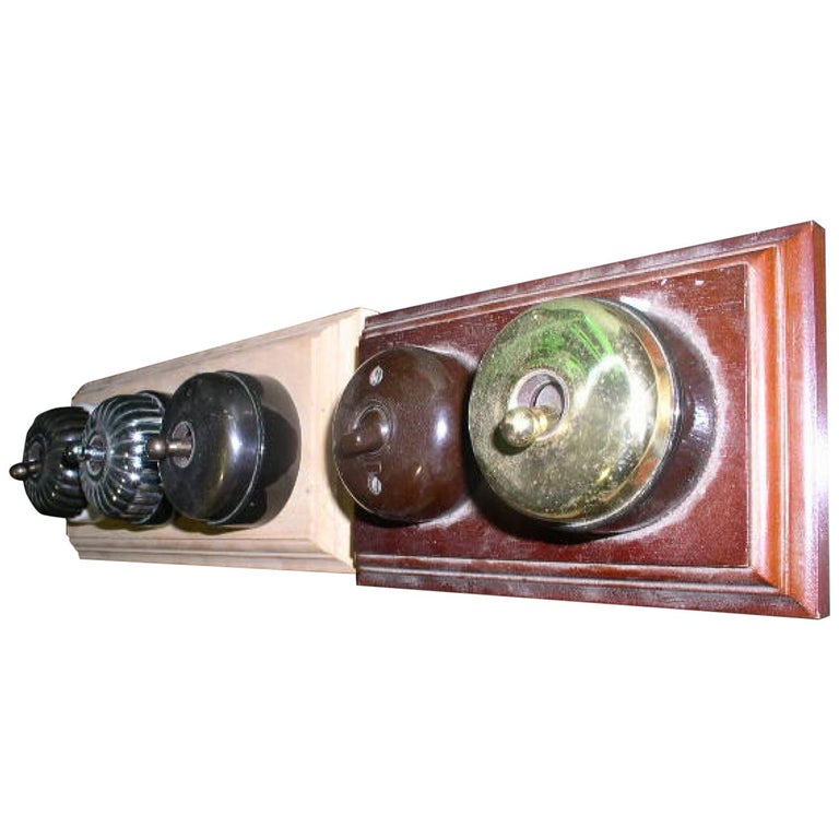 Antique Salvaged Light Switches, 20th Century For Sale at 1stDibs