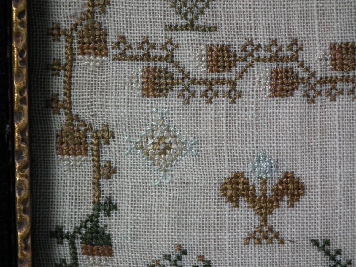 Antique Sampler, 1780 by Lydia Dawes at 1stDibs