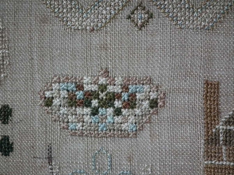 Antique Sampler, 1800, by Hannah Crossland at 1stDibs