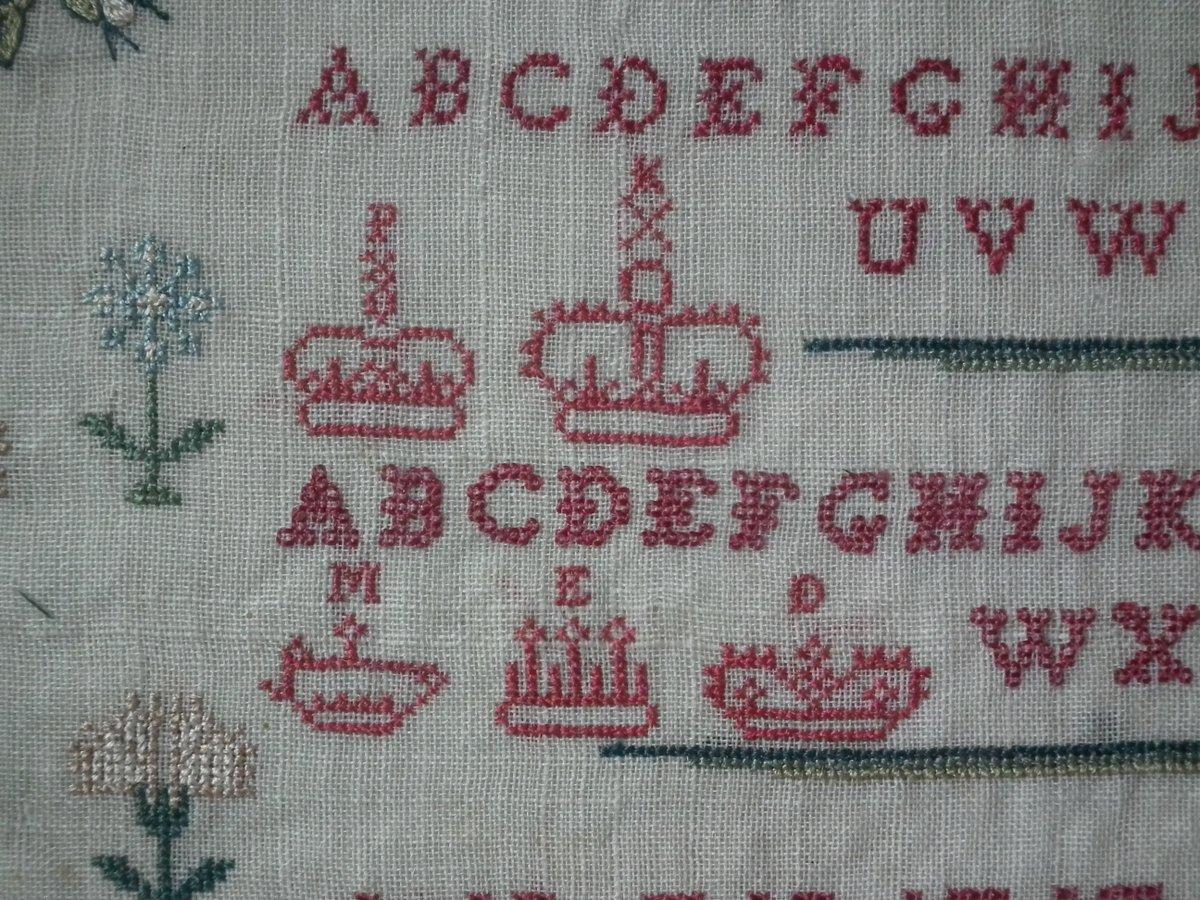 Antique Sampler, 1801 by Sally Phipps at 1stDibs