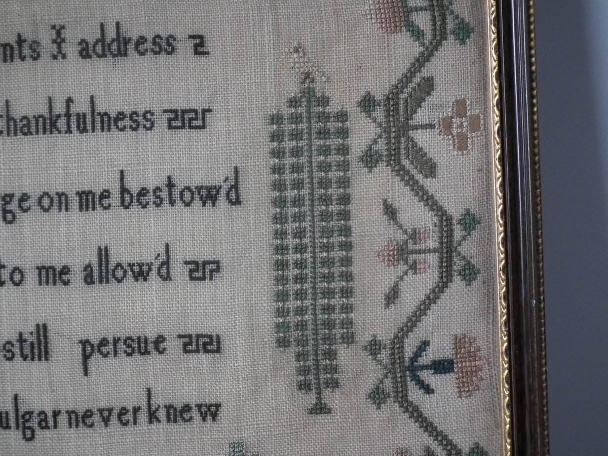 Antique Sampler, 1823, by Elizabeth Ewen at 1stDibs