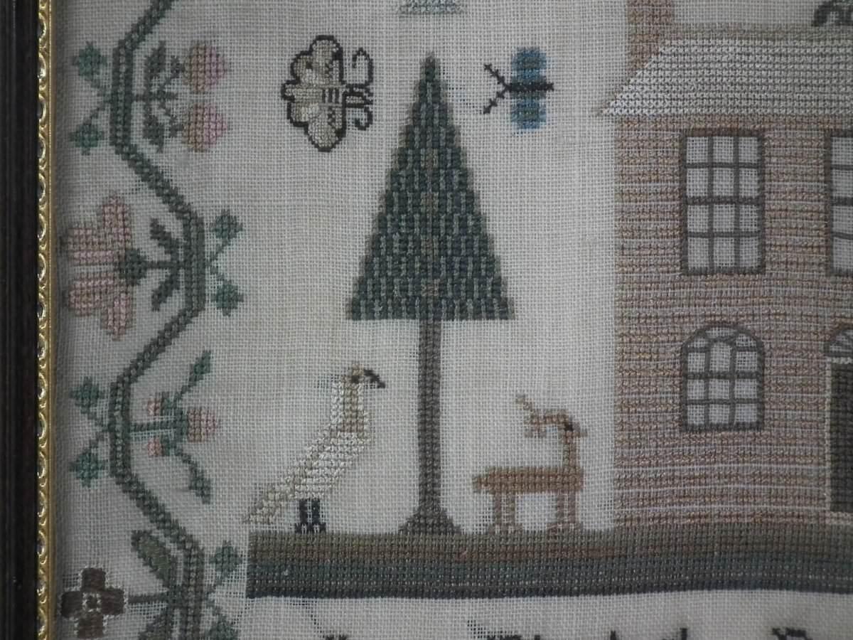 Antique Sampler, 1823, by Elizabeth Ewen at 1stDibs