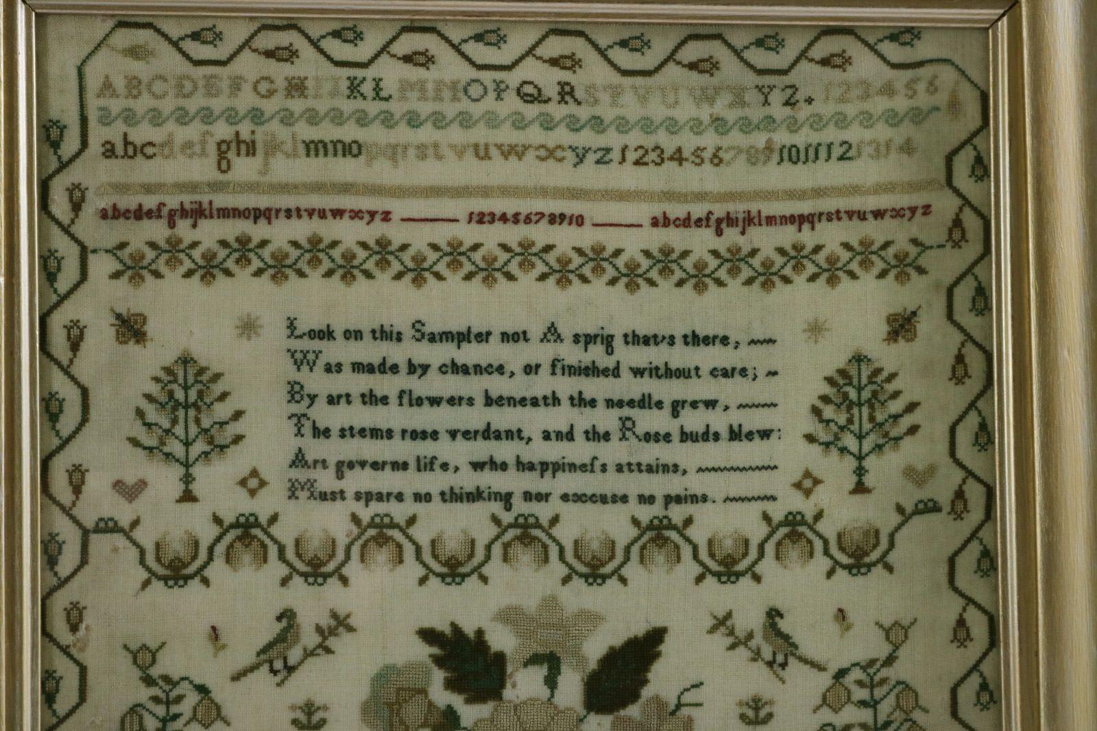 Antique Sampler, 1826, by Eliza Field at 1stDibs