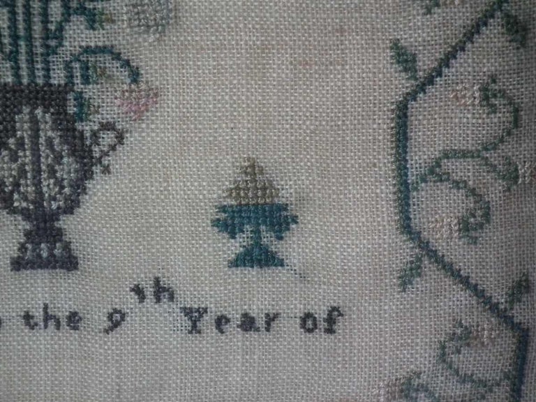 Antique Sampler, 1837, by Mary Peckham Aged 9 at 1stDibs