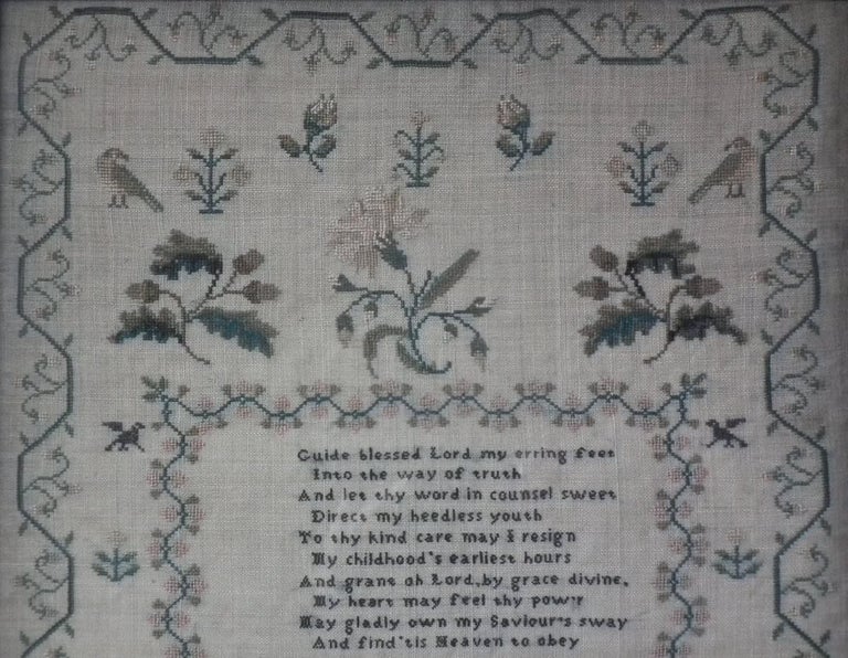 Antique Sampler, 1837, by Mary Peckham Aged 9 at 1stDibs