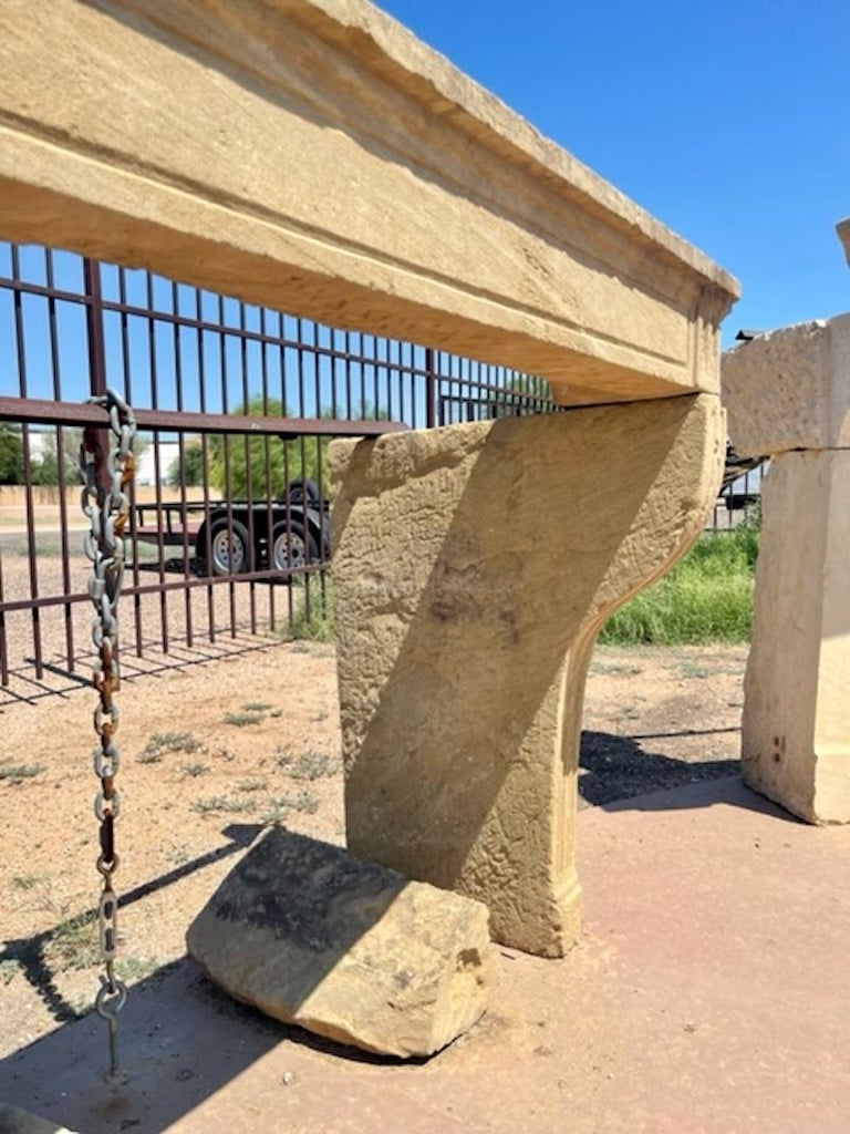 Antique Sandstone Fireplace For Sale at 1stDibs