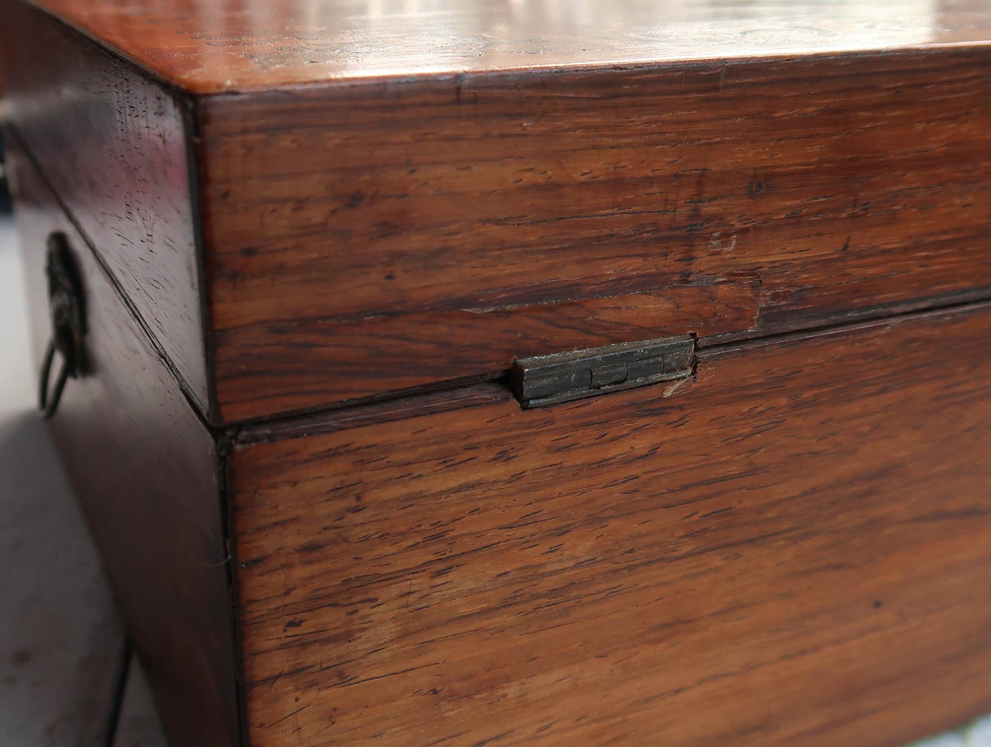 Antique Satinwood Inlaid Box. English C.1840 For Sale at 1stDibs