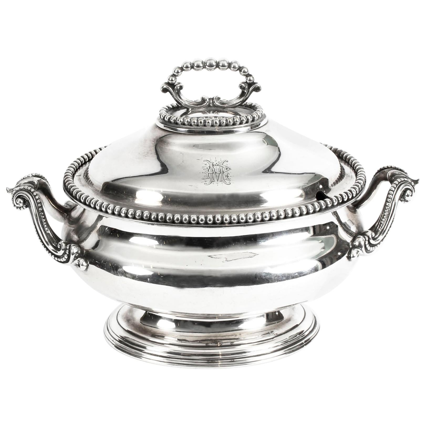 Antique Sauce Tureen Entree Dish by Elkington and Co., 19th Century at ...