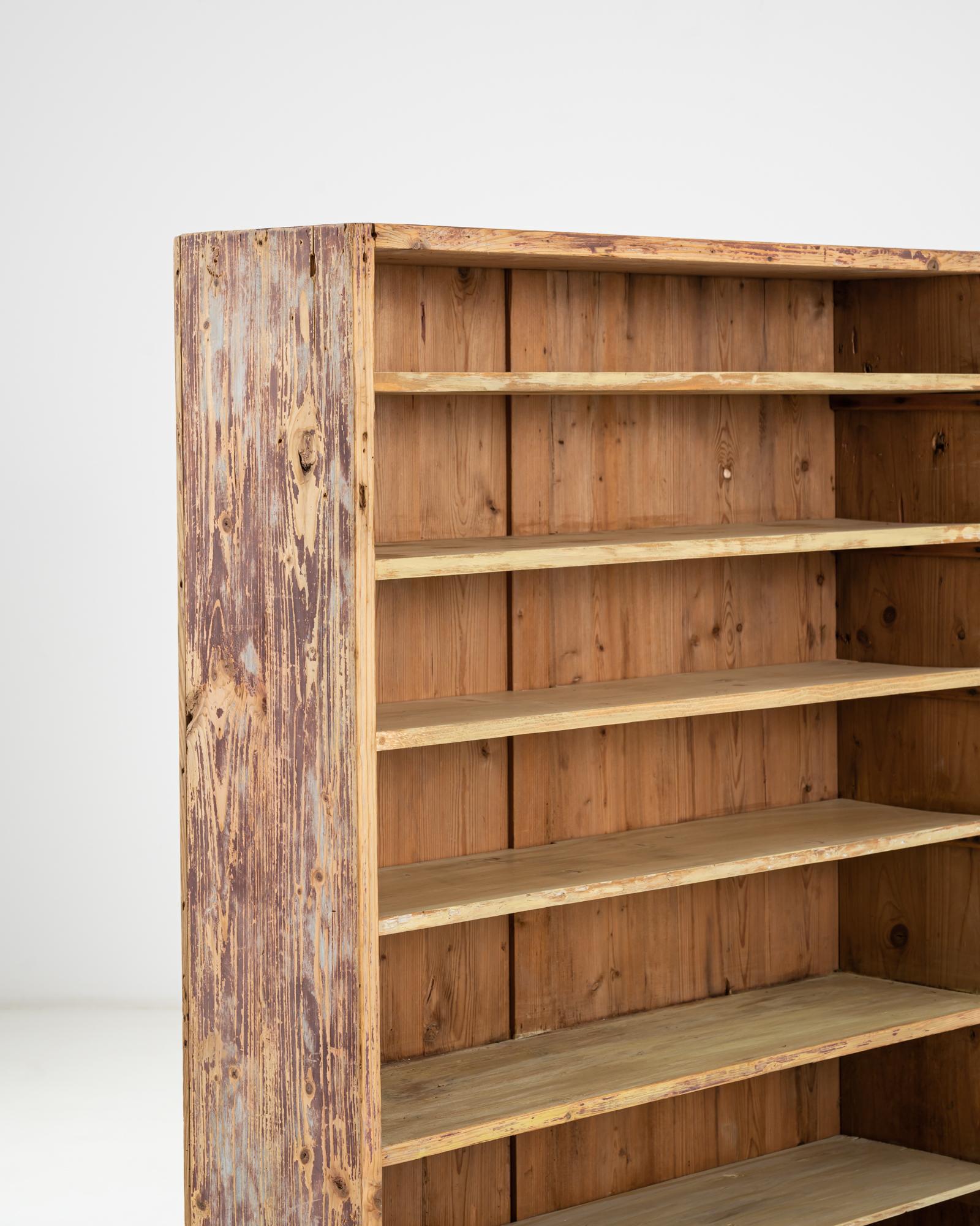 Antique Scandinavian Wooden Bookcase at 1stDibs