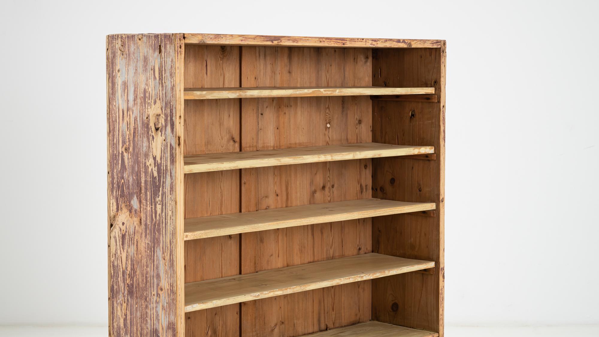 Antique Scandinavian Wooden Bookcase at 1stDibs