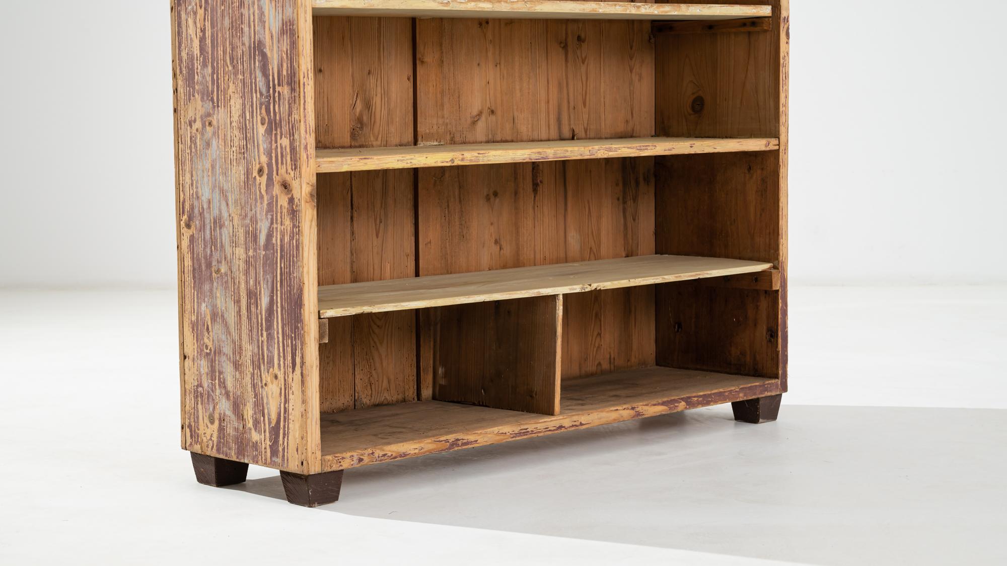 Antique Scandinavian Wooden Bookcase For Sale at 1stDibs