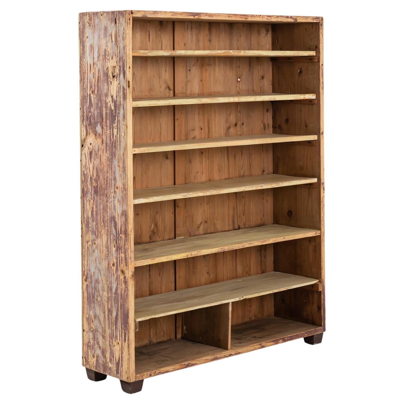 Antique Wooden Book Mill or Rotating Desk Bookcase with Flower and Bird ...