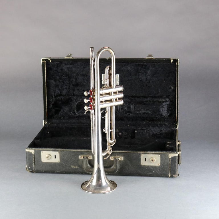 Antique Schilke MII Nickel Over Brass Trumpet and Case, Circa 1920 at ...